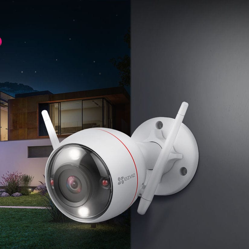 Cámara de seguridad IP - C3W - EZVIZ - de cúpula / encastrable / de color