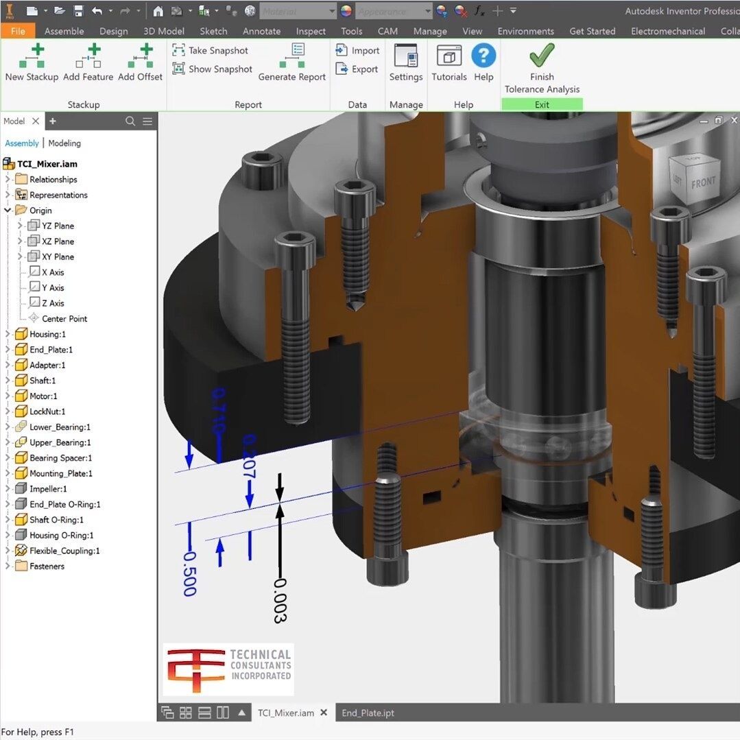 Programa de diseño - INVENTOR TOLERANCE - Autodesk - de análisis y ...