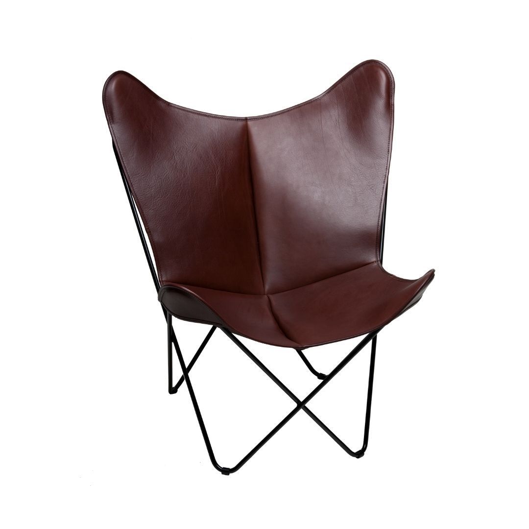 Silla de diseño original - BKF SOFT DARK BROWN WAXED - Butterfly ...