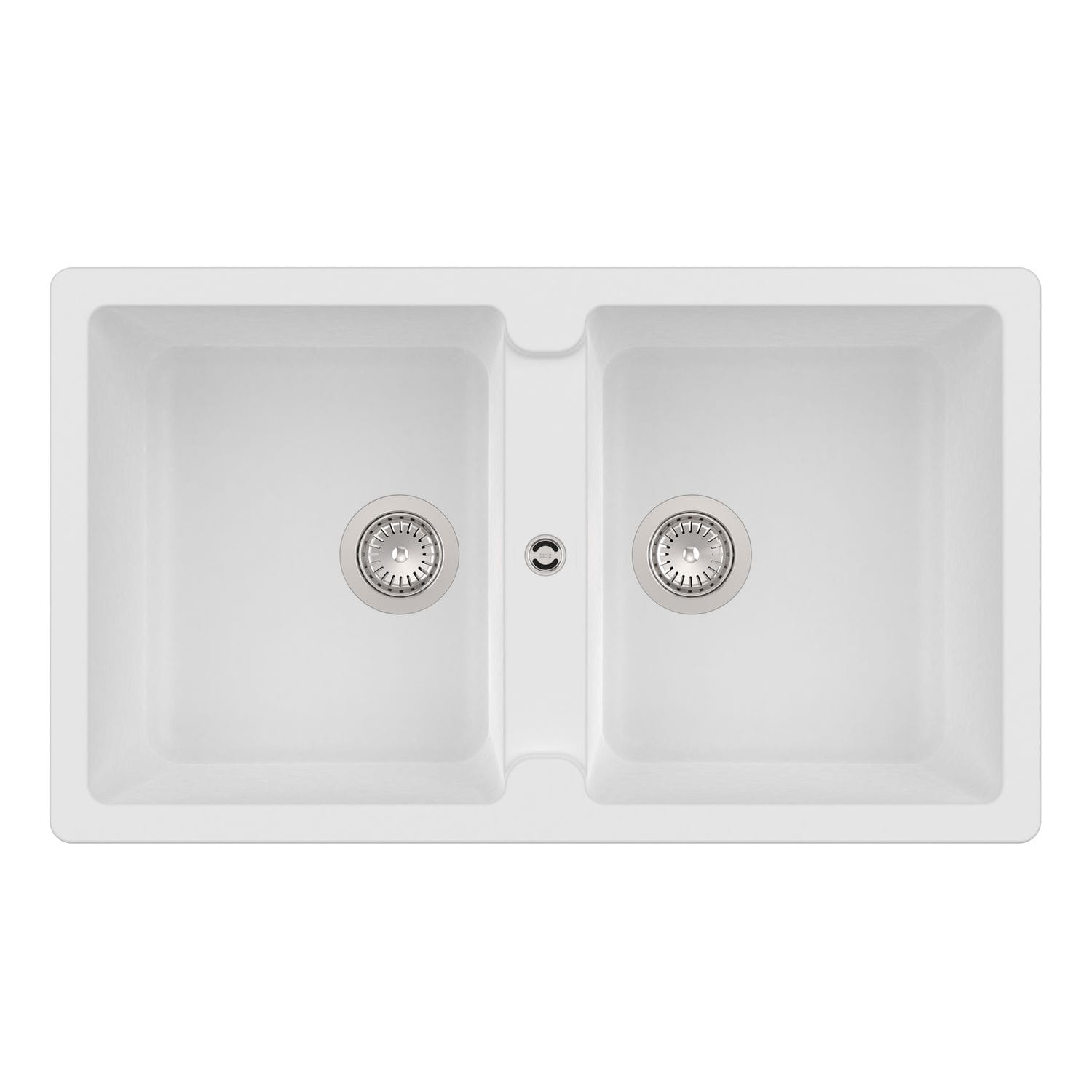 Fregadero de 2 cubetas - BERGEN - ROCA - sin escurreplatos / de ...