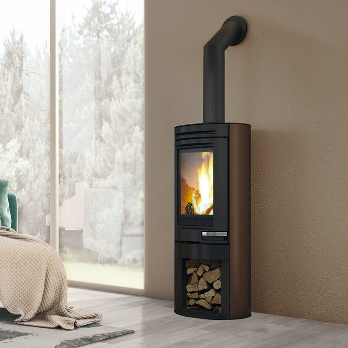 Estufa de leña - TALLY EVO - EDILKAMIN - 5 kW...10 kW / independiente ...