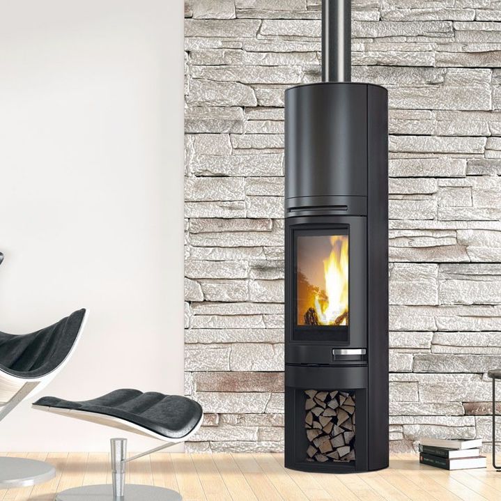 Estufa de leña - TALLY S EVO - EDILKAMIN - 5 kW...10 kW / independiente ...