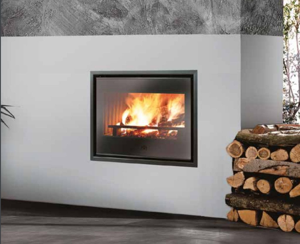 Chimenea insertable de leña - LUCE PLUS 54 - EDILKAMIN - de acero / de ...