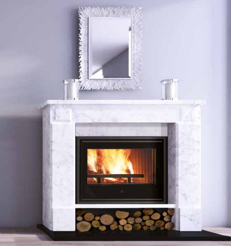 Chimenea insertable de leña - LUCE PLUS 62 - EDILKAMIN - de acero / de ...