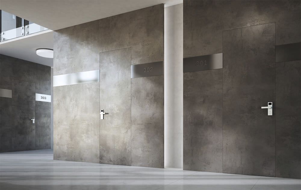 Puerta de interior - FILOMURO REI 60 - GAROFOLI - de madera / abatible ...