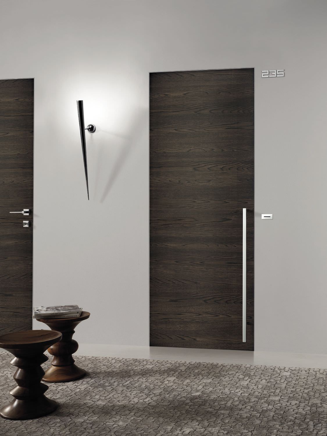 Puerta de interior - FILOMURO REI 60 - GAROFOLI - de madera / abatible ...