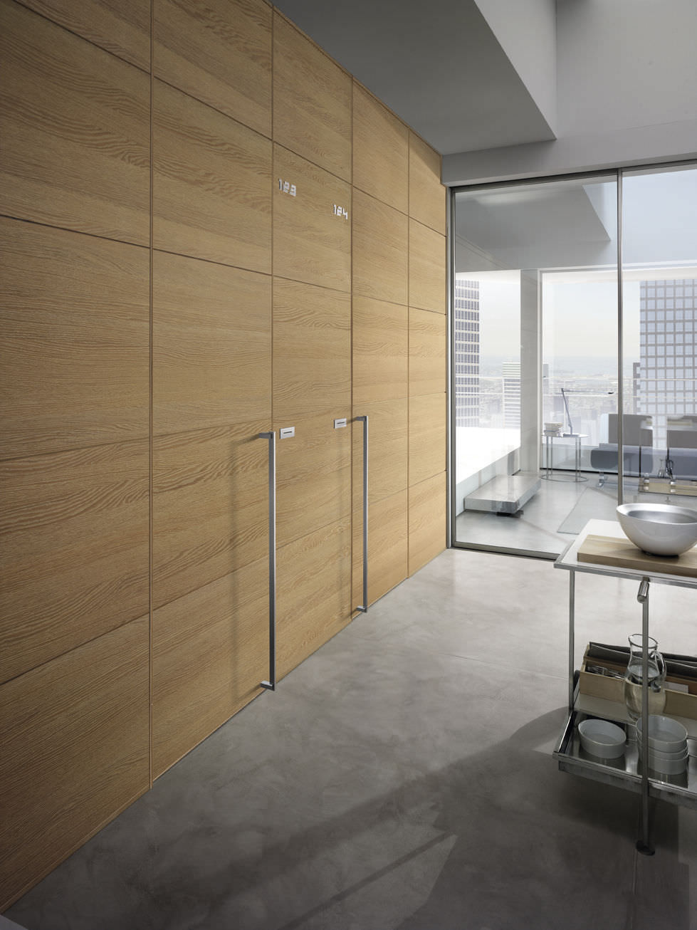 Puerta de interior - FILOMURO REI 60 ROVERE - GAROFOLI - de madera ...