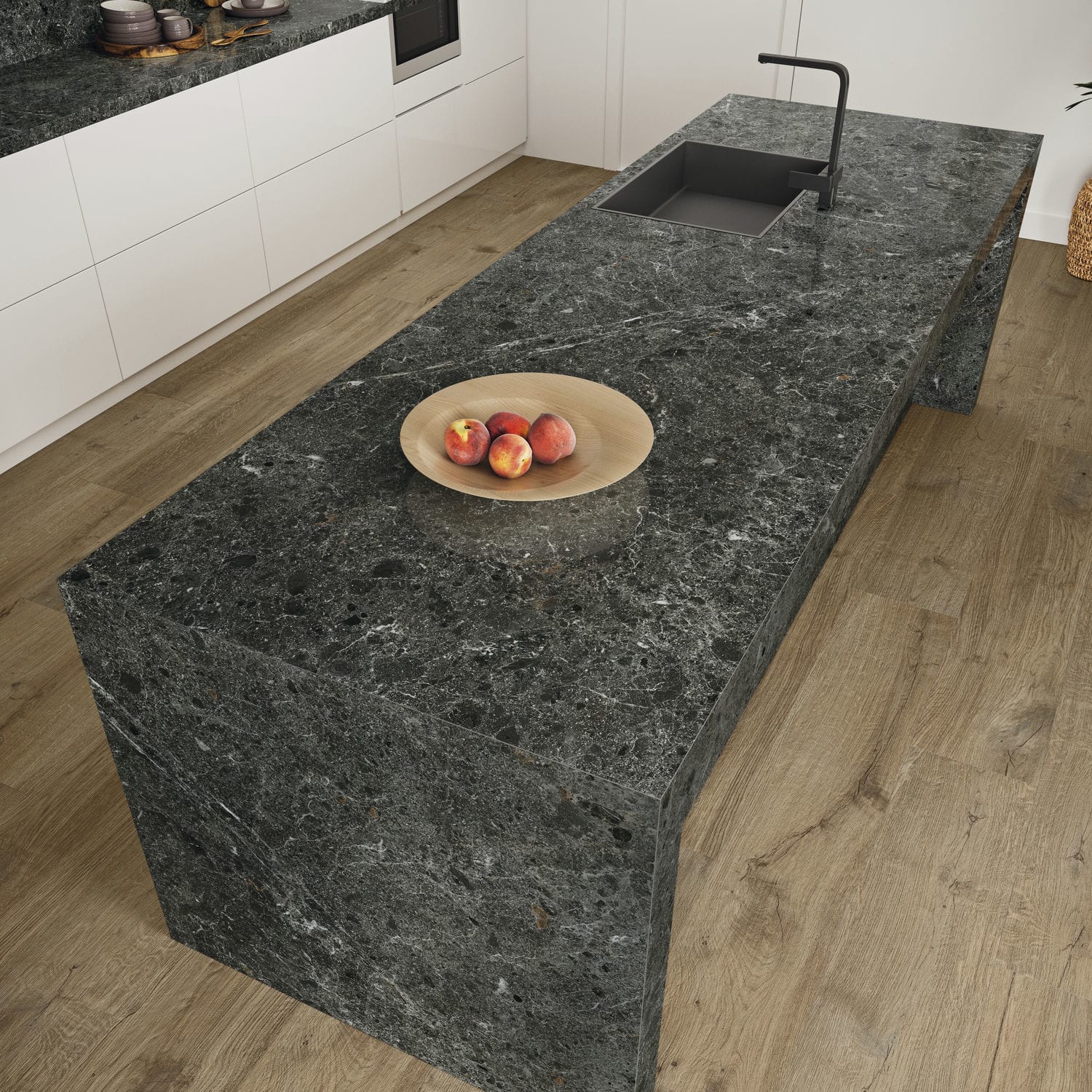 Encimera de piedra reconstituida - COVERLAM TOP ARTIC - GRESPANIA ...