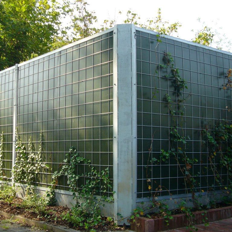 Muro antirruido con paneles modulares - HERAS - prefabricado / de metal ...