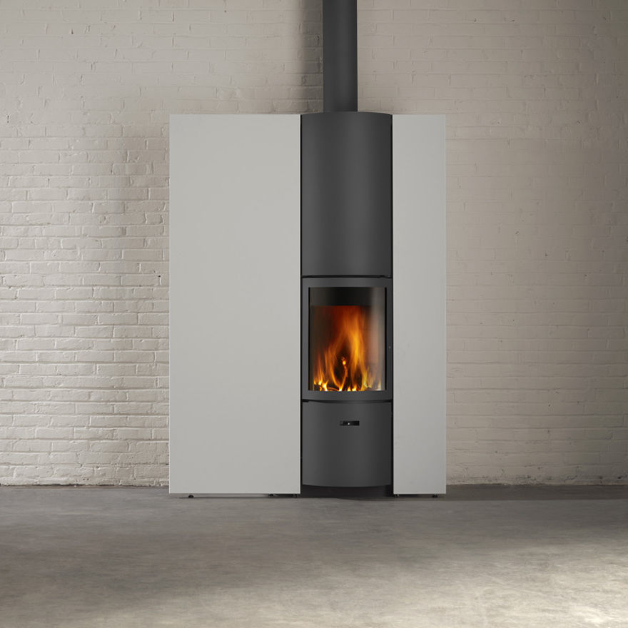 Chimenea de leña - 30-IN READY-TO-FIT - Stûv - independiente / adosada ...