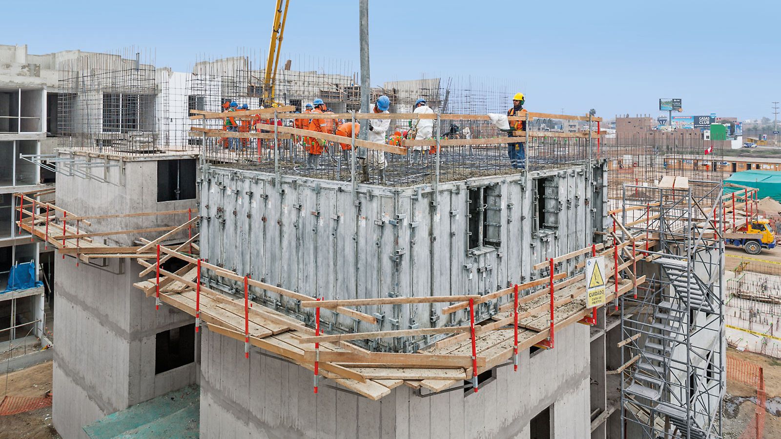 Encofrado modular - UNO - PERI S.A.S. - de acero / para pared