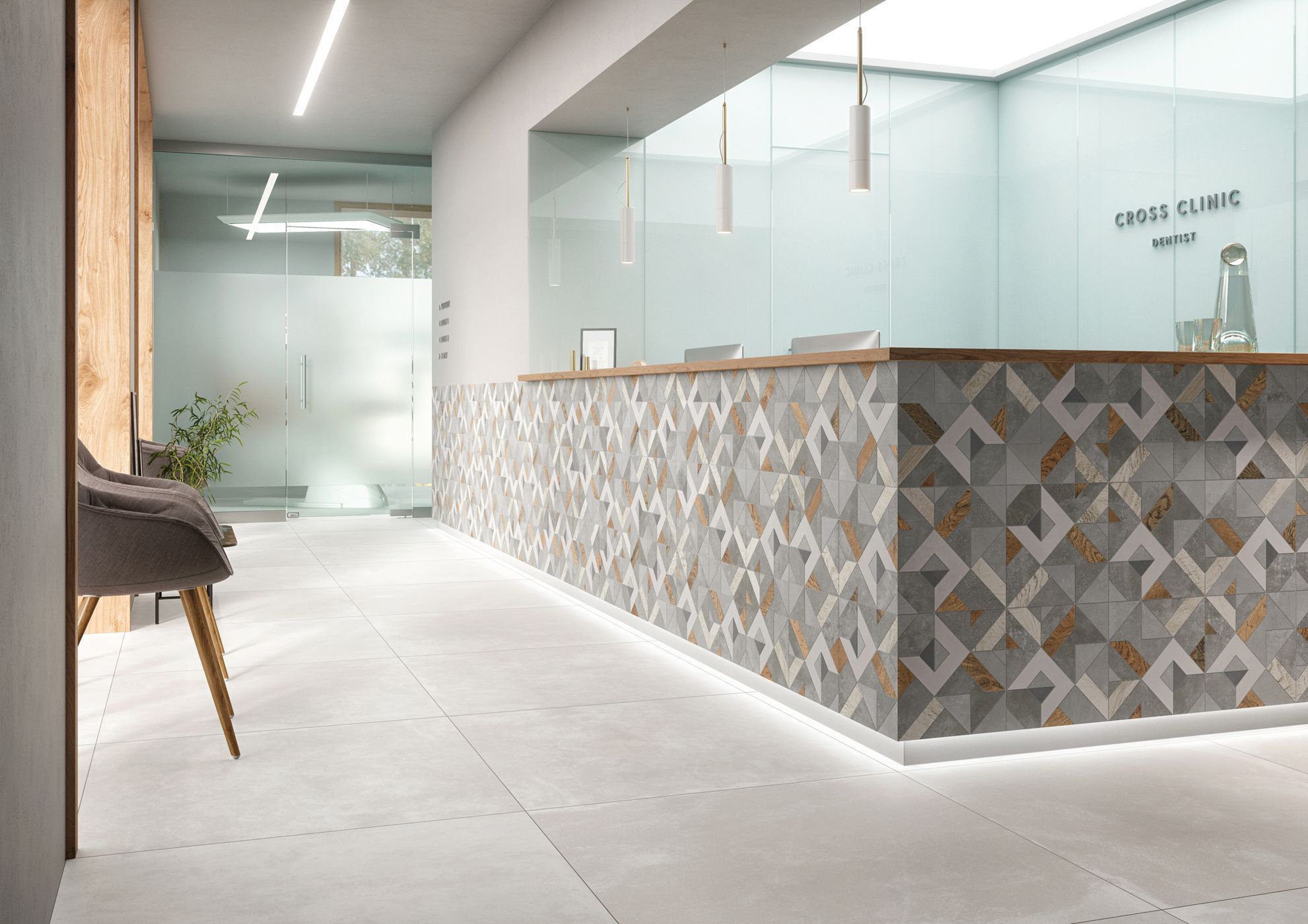 Baldosa de interior / de pared / de suelo / de gres porcelánico ...