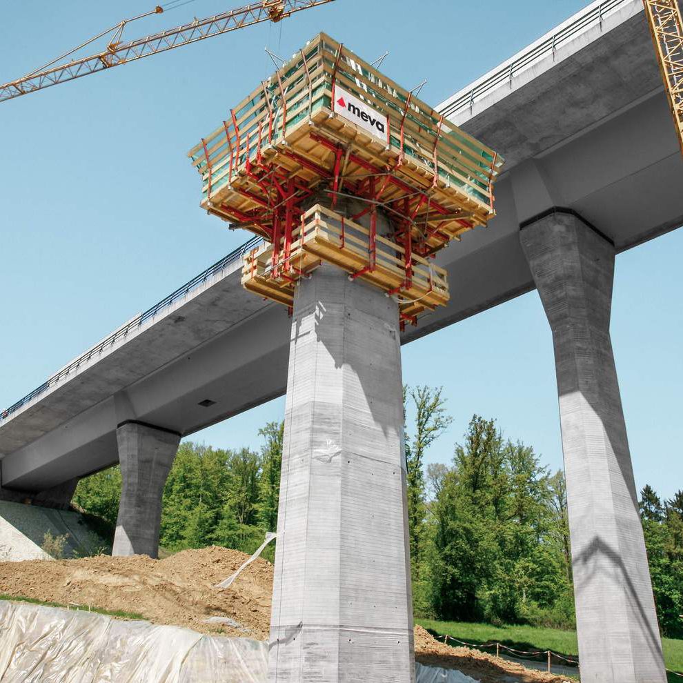 Encofrado de trepa - KLK 230 - Meva - a una cara / de acero / para muro