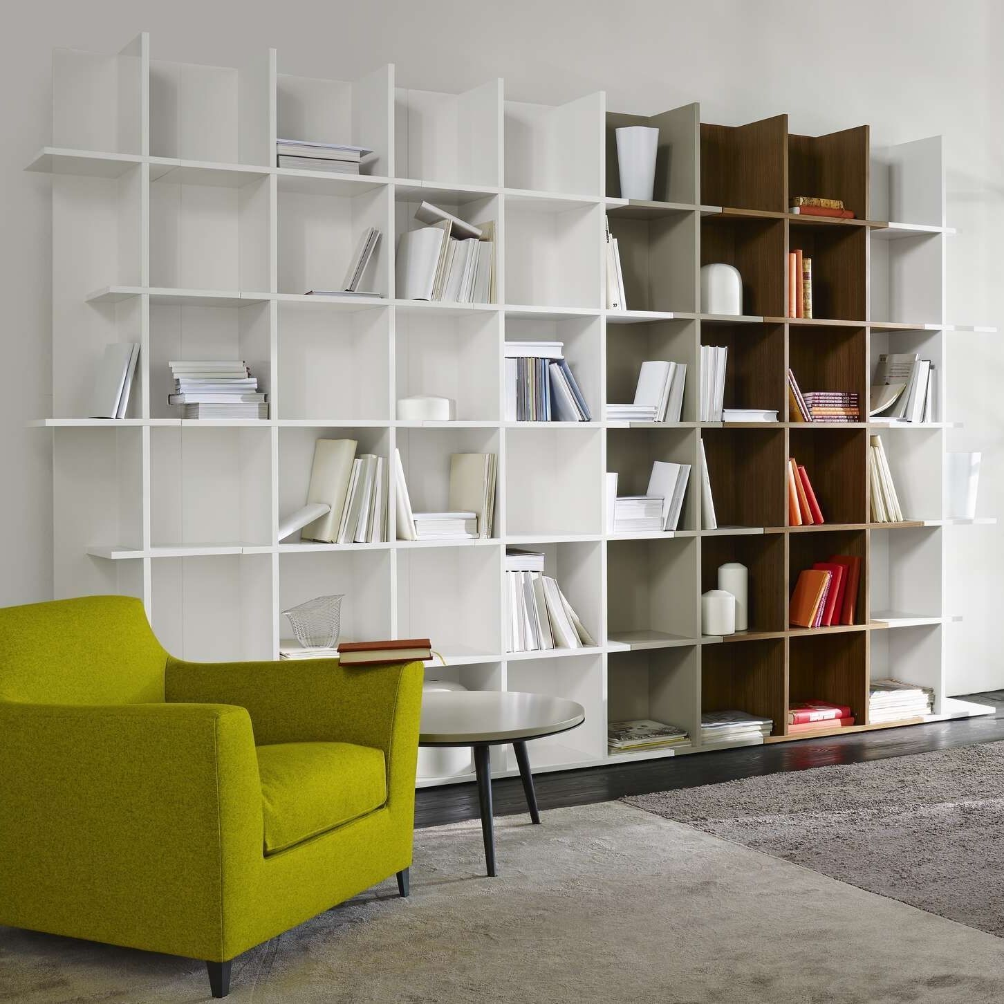 Biblioteca modular - OKA - Ligne Roset - contemporánea / de madera / blanca