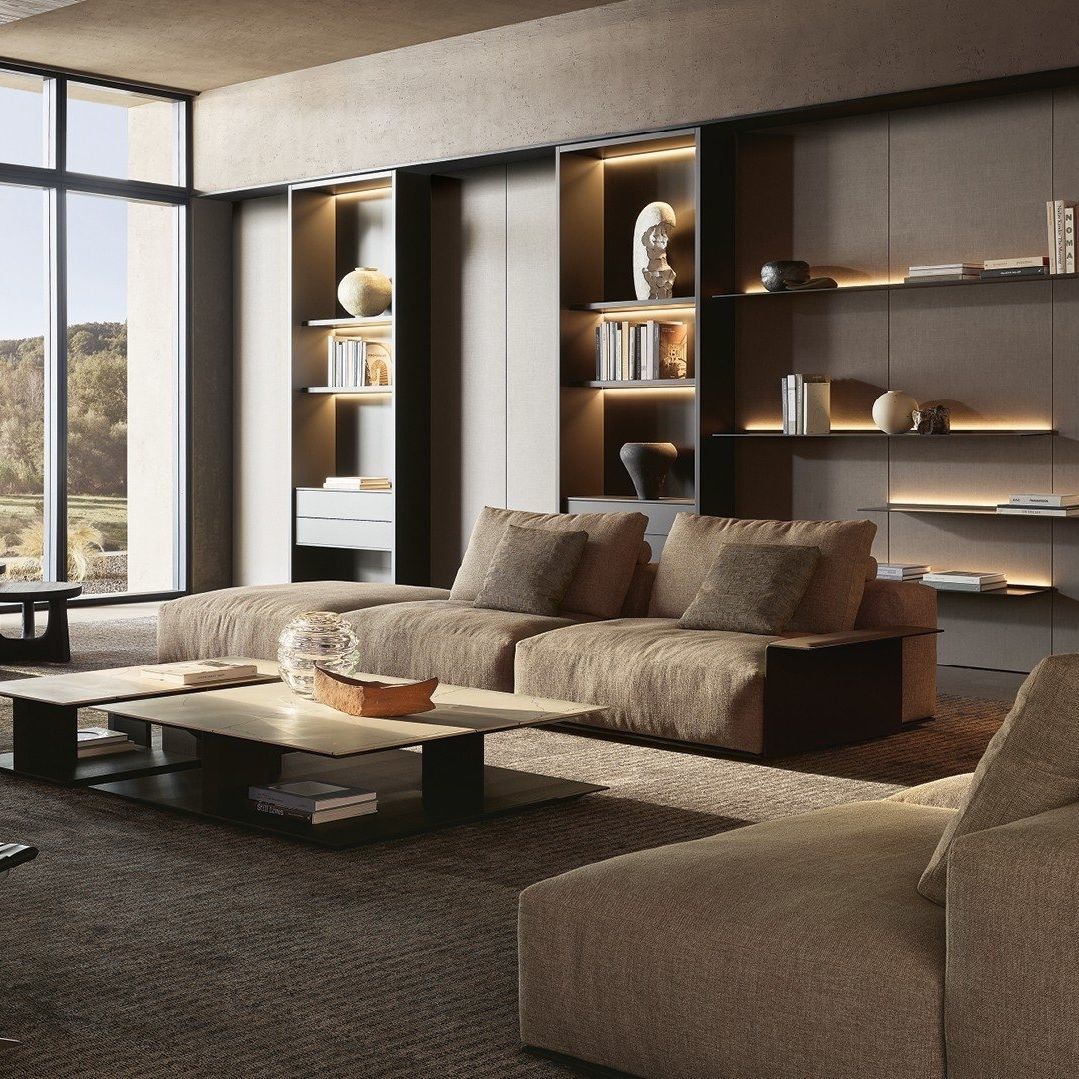 Sofá modular - WESTSIDE SOFT - Poliform - contemporáneo / de tejido / con cojín amovible