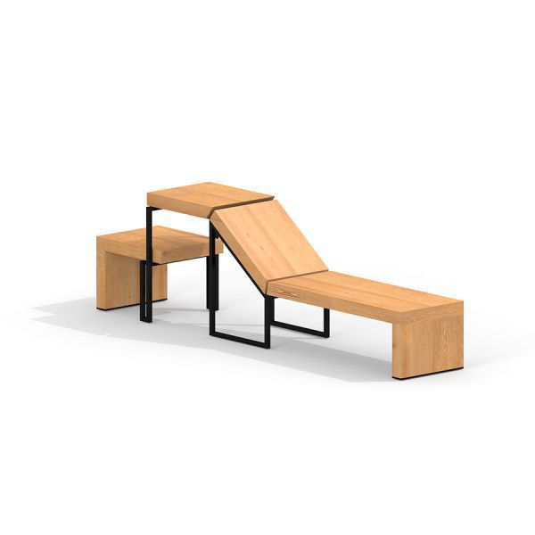 Silla de playa con taburete - THOR DECKCHAIR - Lars Laj - contemporáneo ...