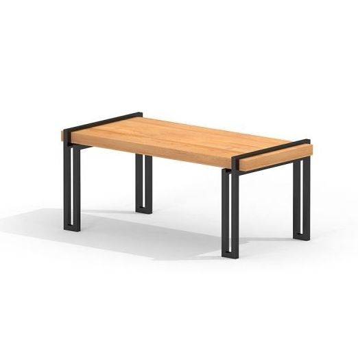 Mesa de exterior - THOR - Lars Laj - contemporánea / de roble / con ...