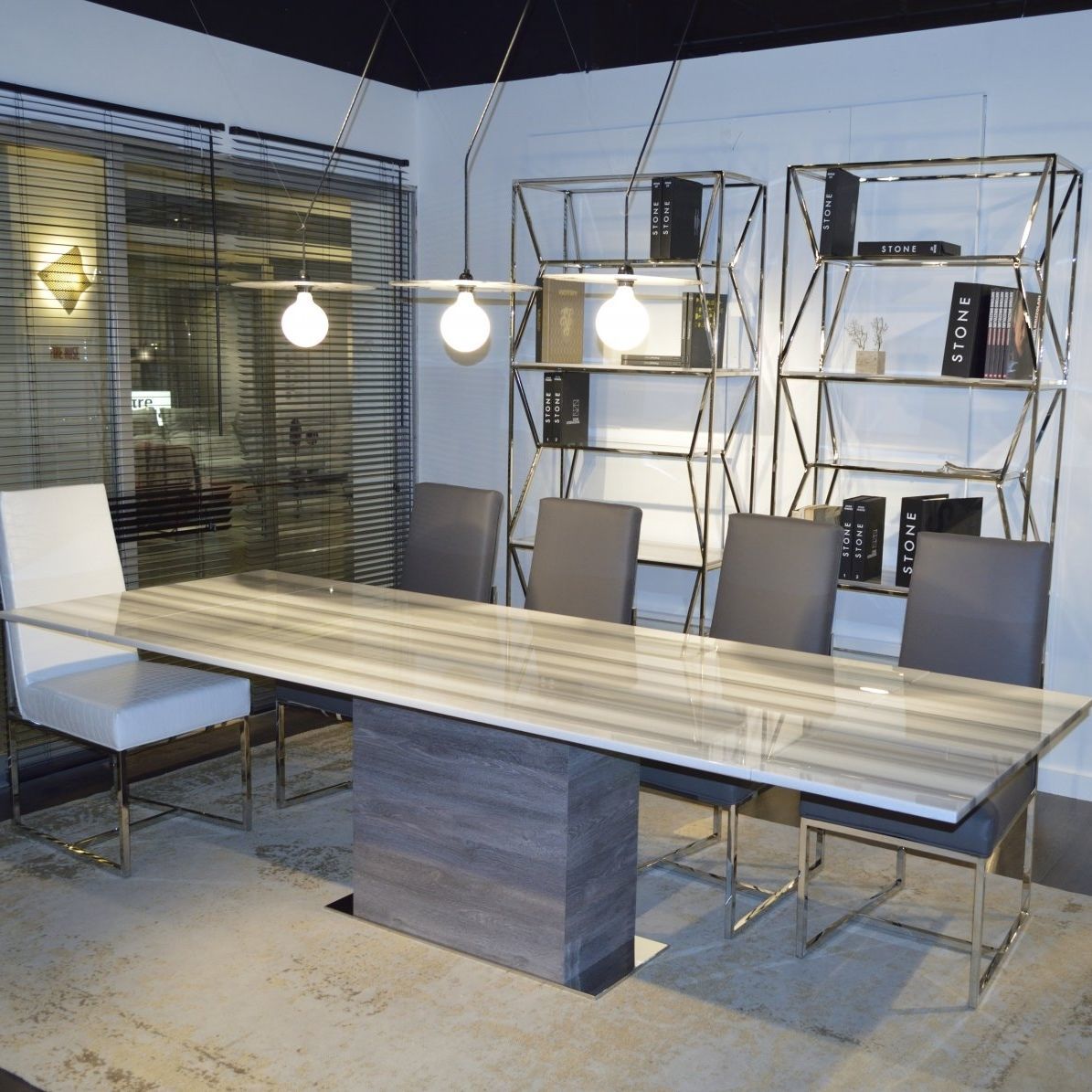 Mesa de comedor contemporánea - SATURN EXTRA LIGHT - Stone ...