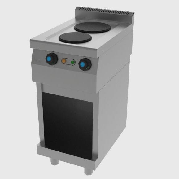 Placa de cocina eléctrica - T602E - JEMI, S.A. - profesional / 2 fuegos ...