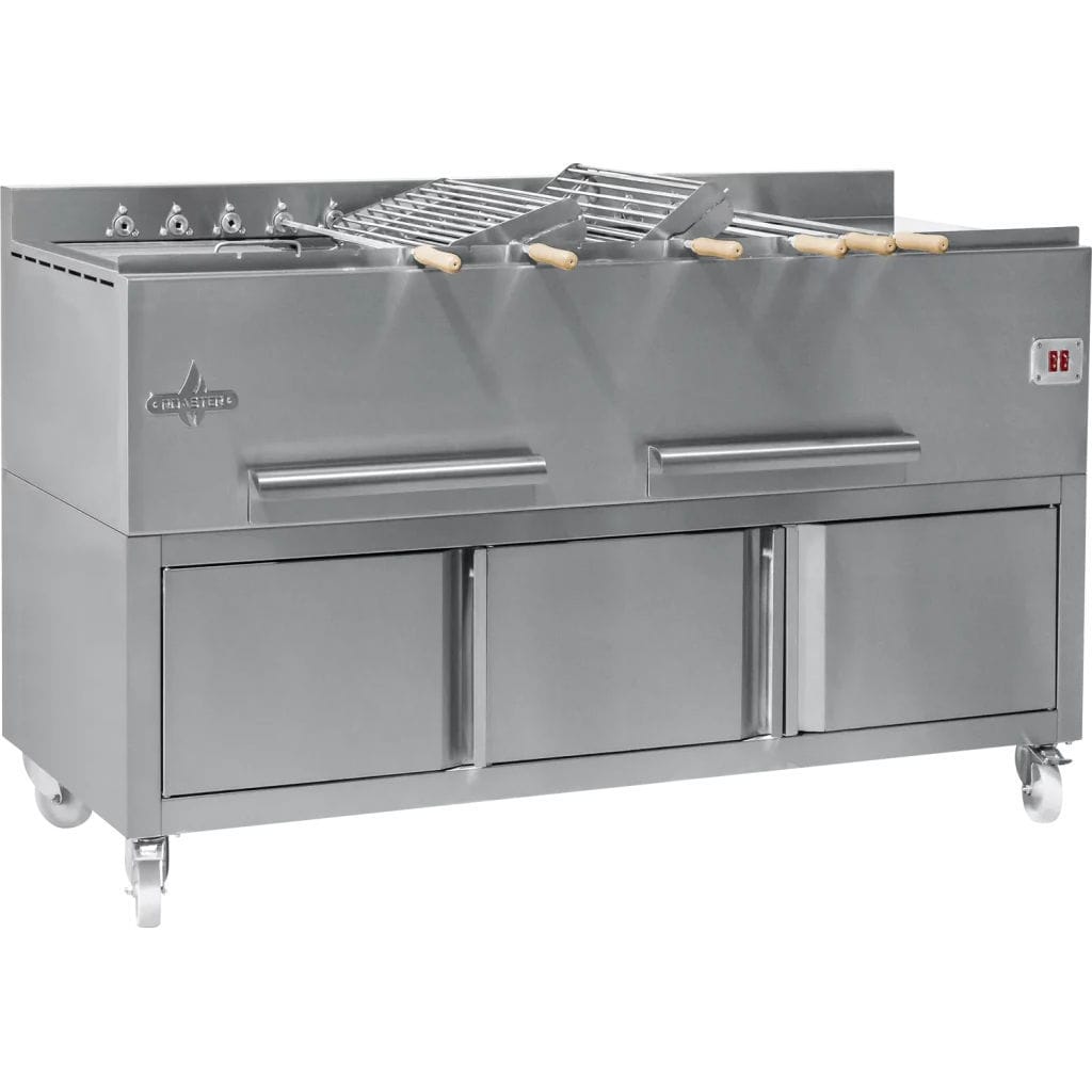 Parrilla de carbón - Churrasco - ROASTER - en encimera / profesional ...