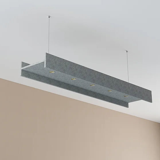 Plafón contemporáneo - I BEAM - Acoustic.ae - rectangular / de fibra de ...