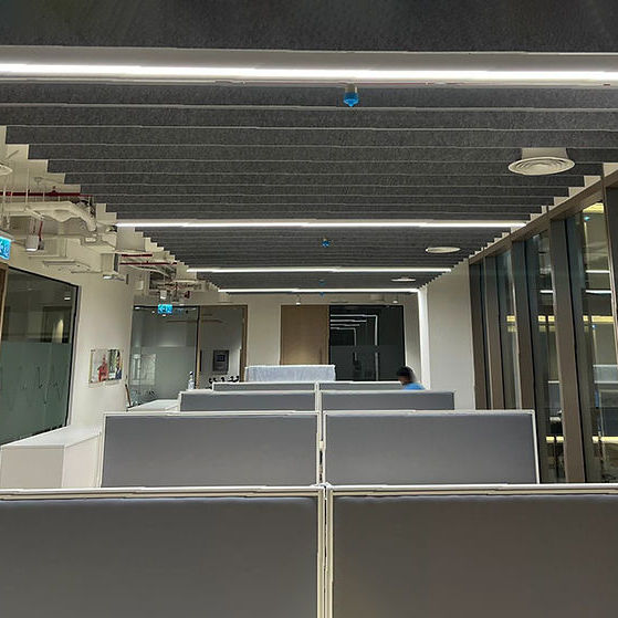 Panel acústico para techo - LINE - Acoustic.ae - de fibra de poliéster ...