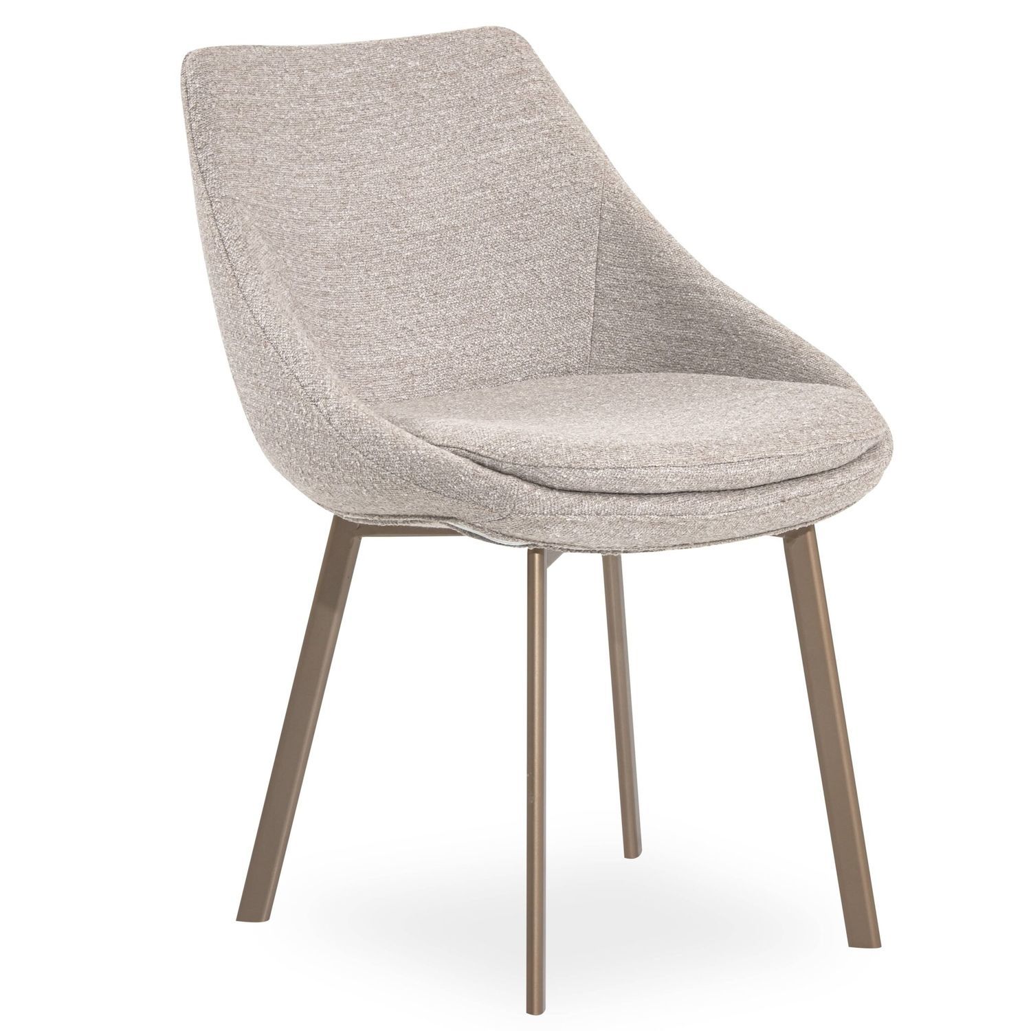 Silla contemporánea - Ruby - NDESIGN - de interior / de tejido / con base metálica