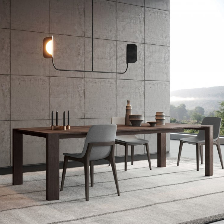 Mesa contemporánea - GOLD - Kico srl - de nogal / de chapa de madera ...