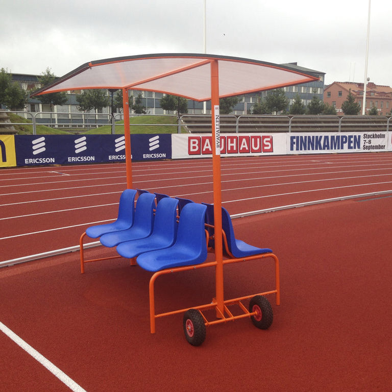 Banquillo cubierto para 8 personas - 2300010 - Nordic Sport - de acero ...