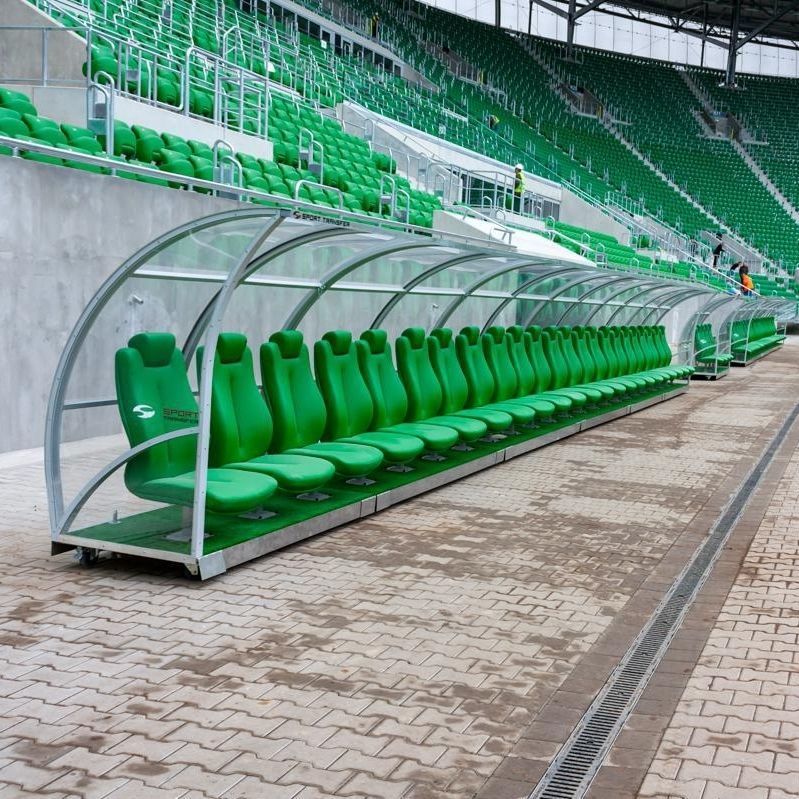 Banquillo cubierto para 10 personas - 15 102 - SPORT TRANSFER Sp. z o.o ...