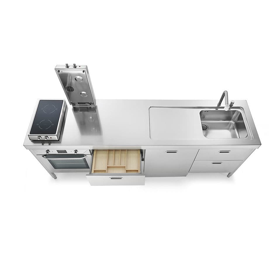 Cocina de acero inoxidable - LC250-F60+C60+L60+C60/1 - ALPES-INOX ...