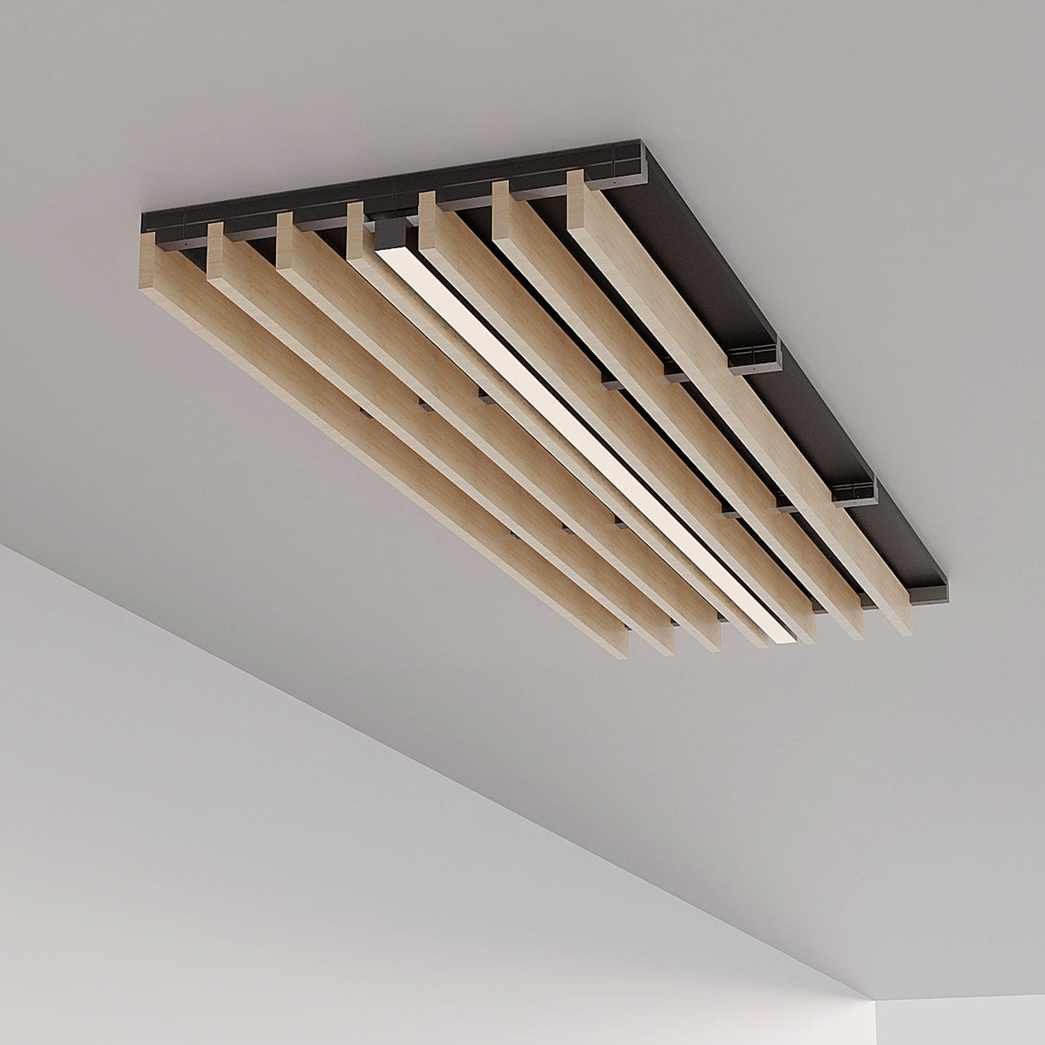 Panel acústico para techo - WL V7 68 P35 - Woodslines - de madera ...