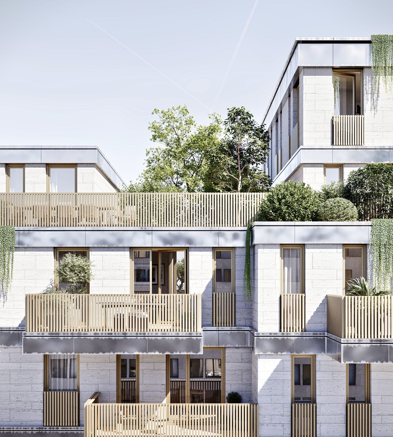 Barandilla de aluminio - EKRIT - Majuskule - con barrotes / de exterior ...