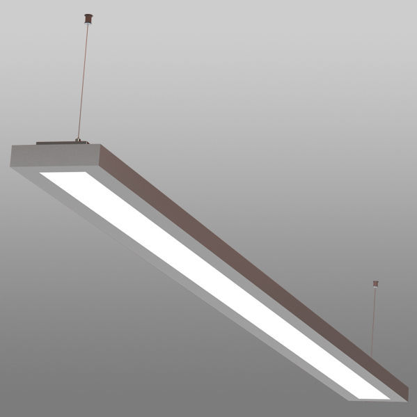 Luminaria suspendida - pti-lighting - LED / lineal / rectangular