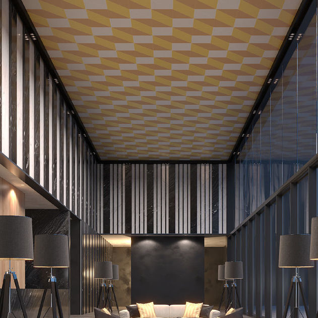 Falso techo de metal - Creative - Knauf Ceiling Solutions - en losas ...