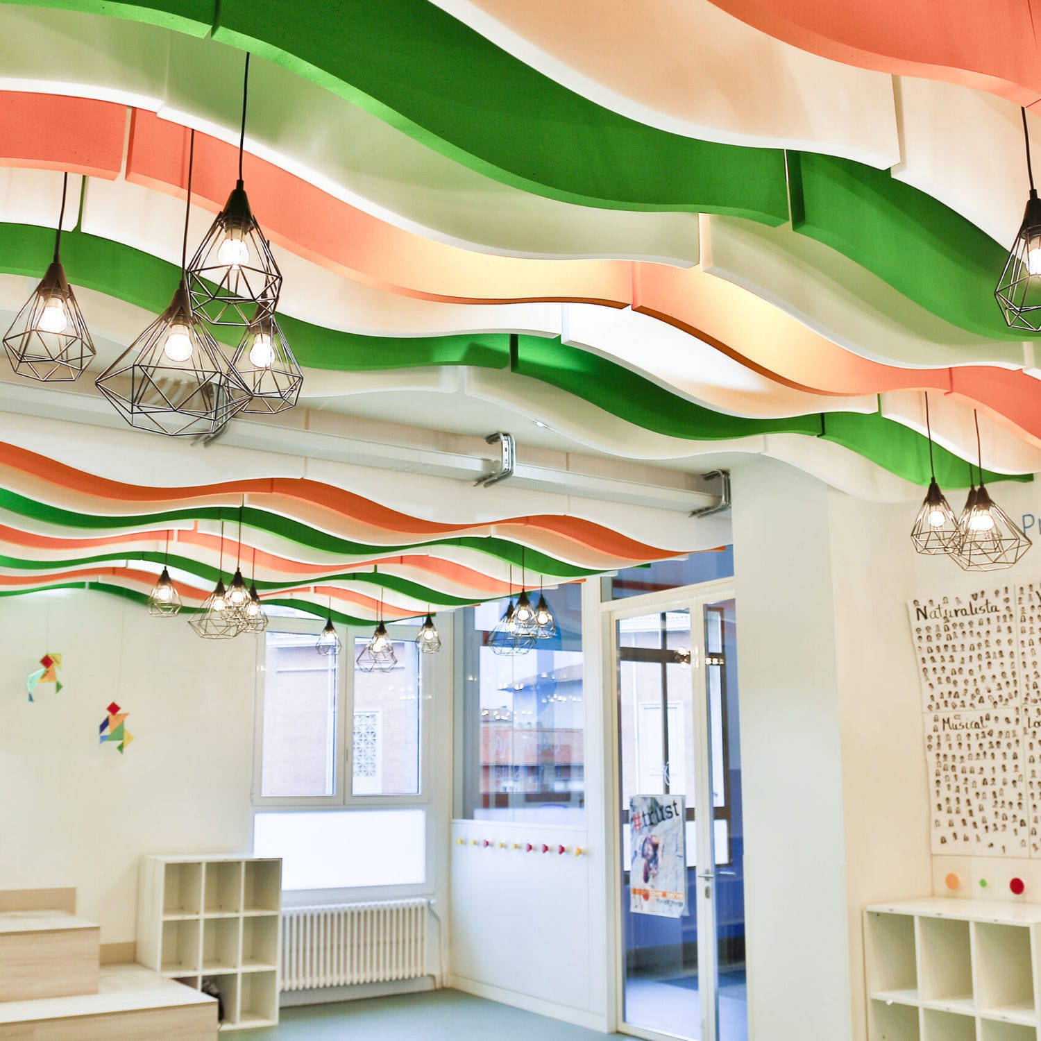 Absorbente acústico de espuma de melamina - FOAM - ECOcero - de techo ...