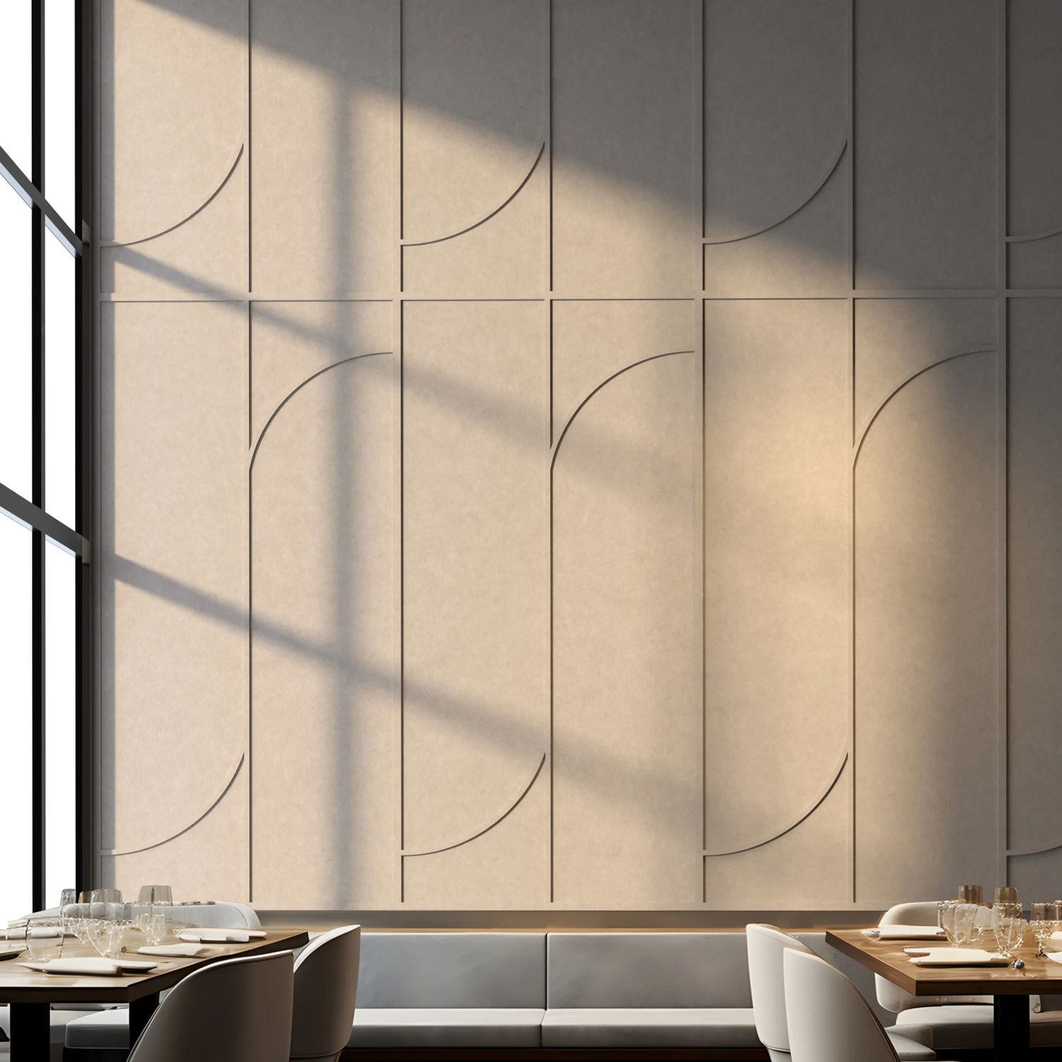 Panel acústico para muro - Volume - ECOcero - de PET / rectangular / 3D