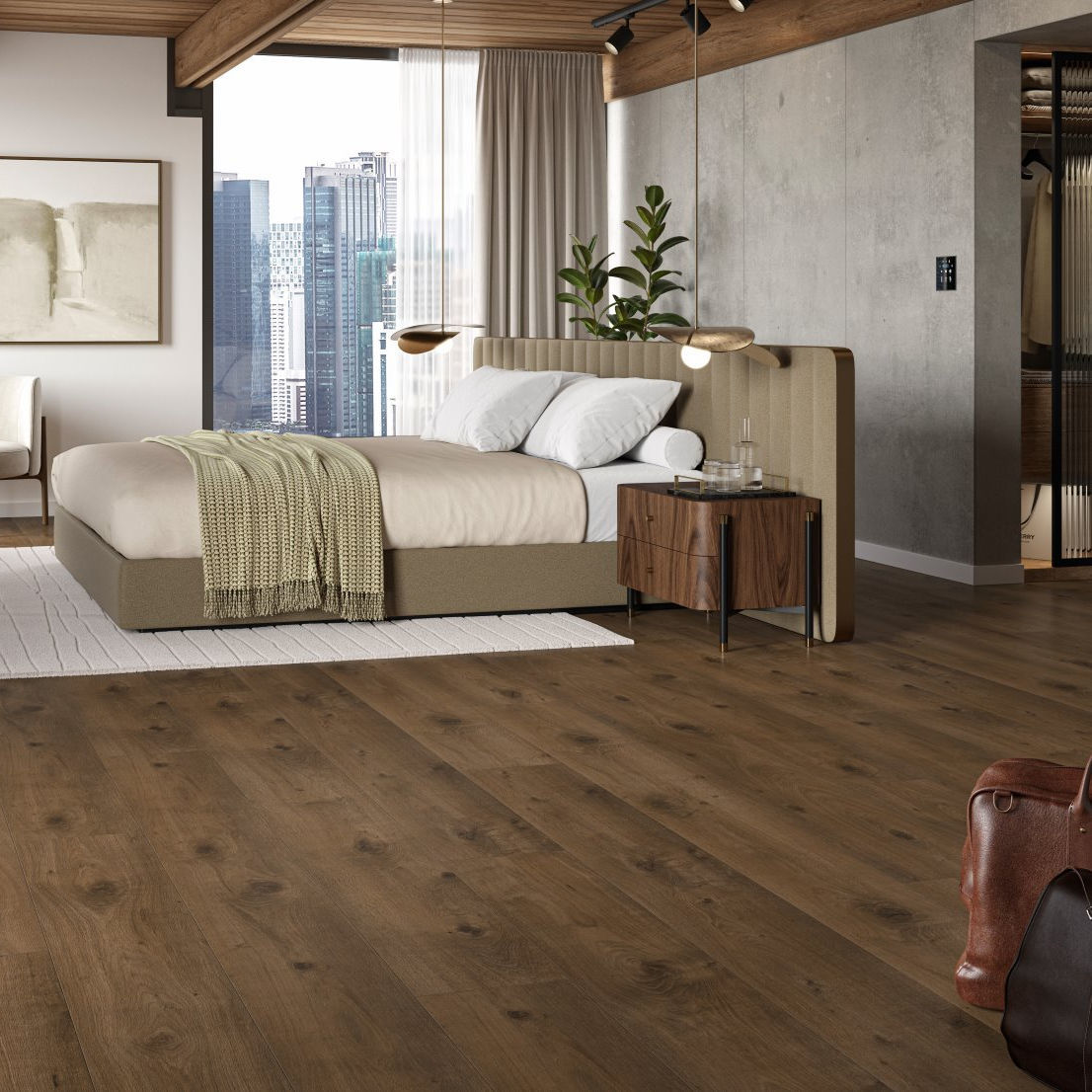 Suelo laminado de HDF - OAK EVERGLADE NATURAL - PARADOR - flotante con sistema clic / aspecto ...