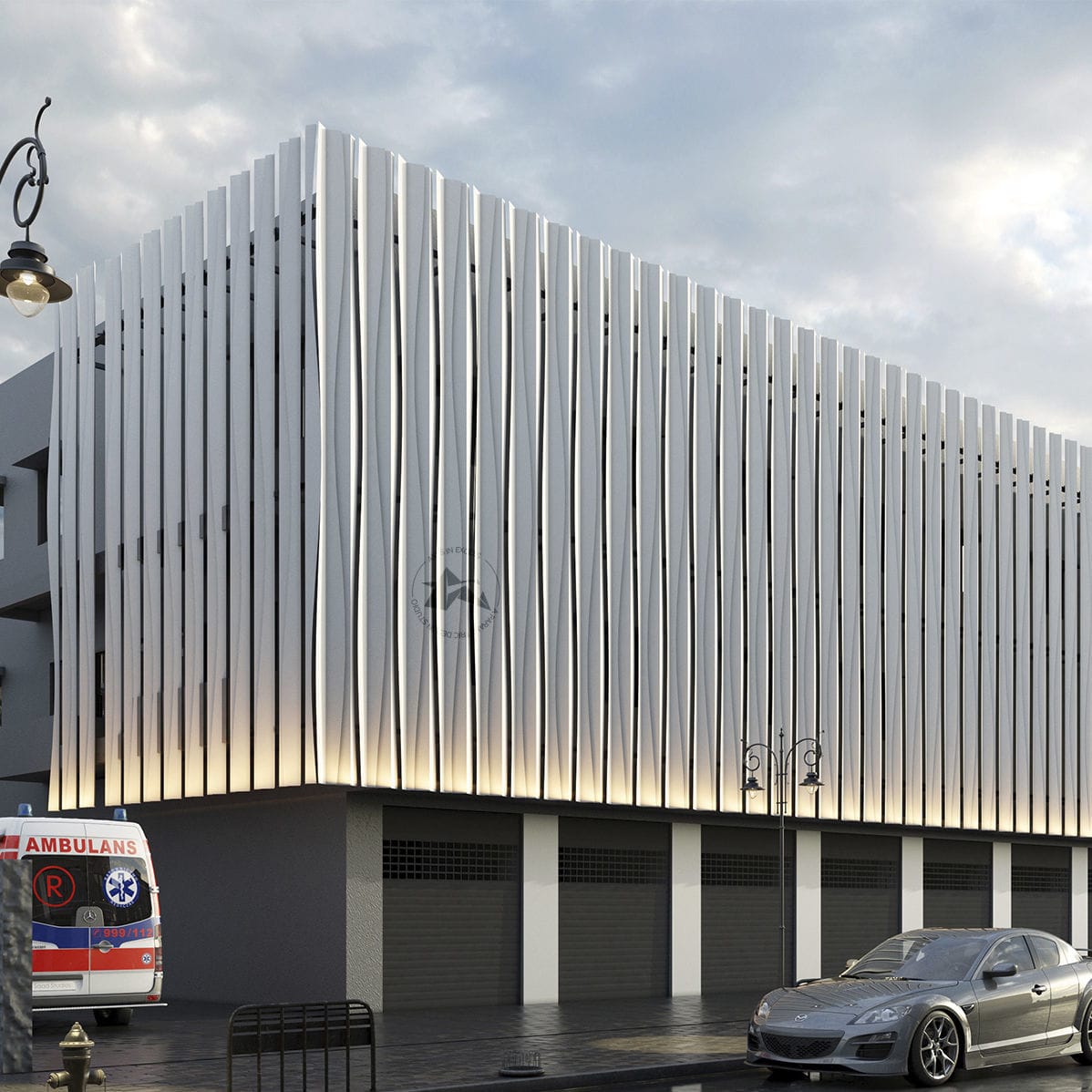 Revestimiento de fachada de paneles - SINUSOIDAL WAVE - Axes in Excess ...