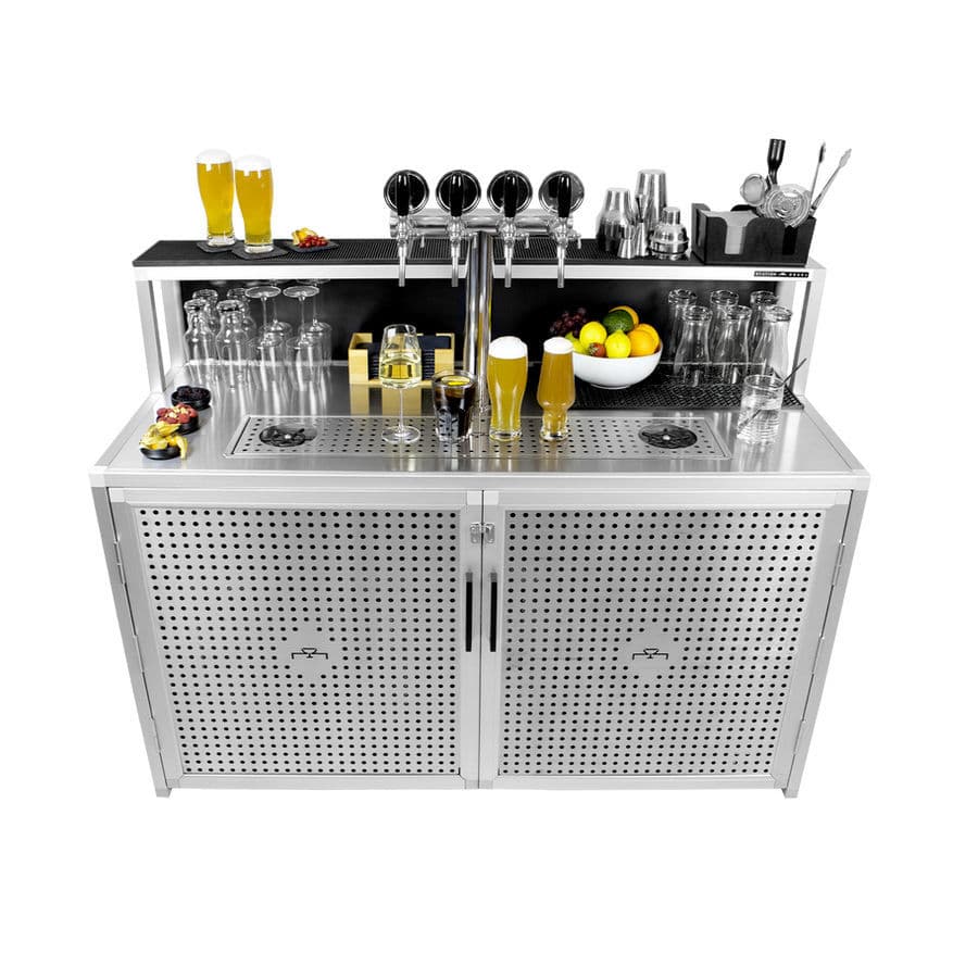 Mostrador de bar - COMPLETE - Omega Station srl - de aluminio / de ...