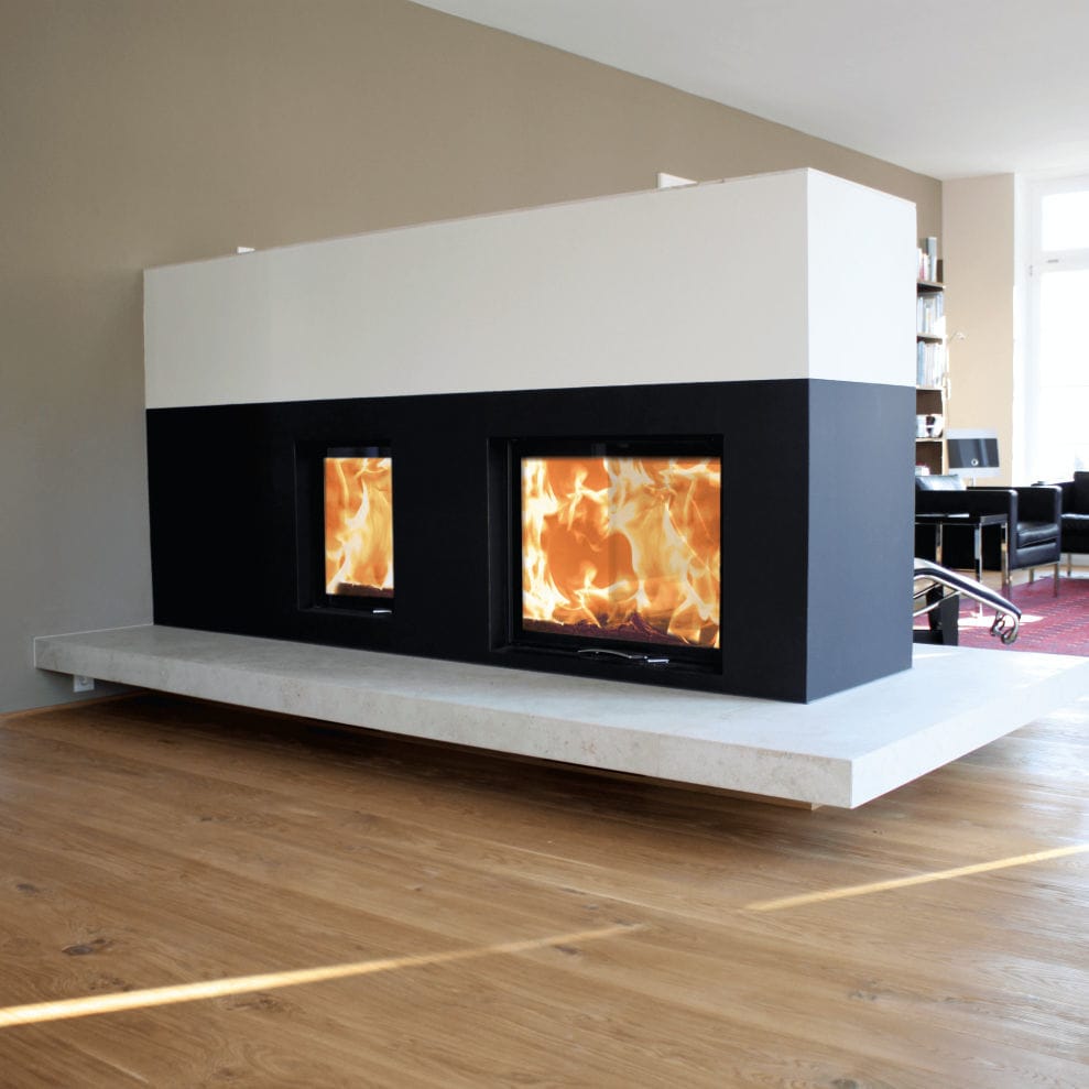 Chimenea insertable de leña - 45X57 K 2.0 - AUSTROFLAMM - de acero ...