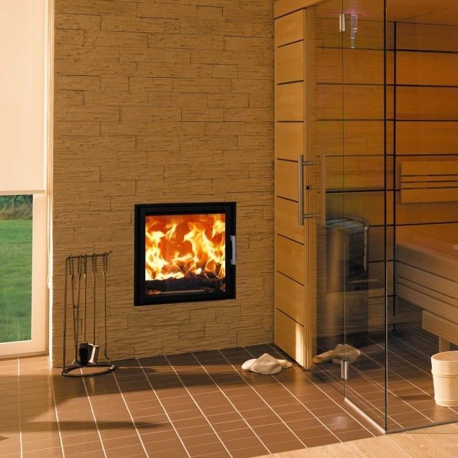 Chimenea insertable de leña - 55x57 K 2.0 - AUSTROFLAMM - contemporánea