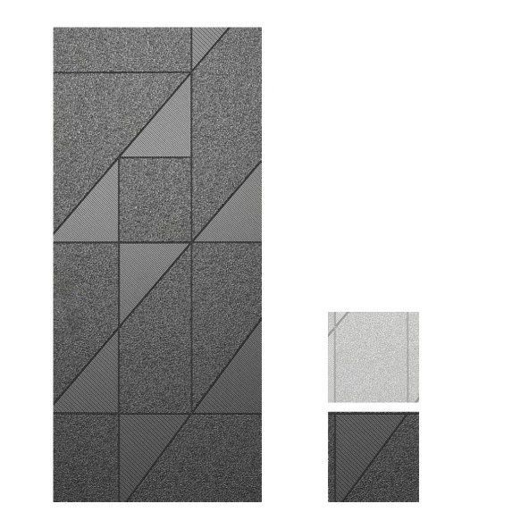 Panel para puerta - PITAGORA - GRUPPO PRIMAVERA SRL - de aluminio / texturizado / aspecto piedra