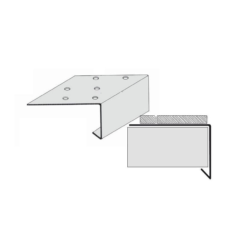Cornisa para balcón - APB 101 - ADESOL - de aluminio / prefabricada ...