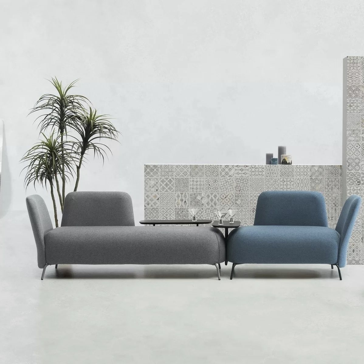 Sofá modular - IVY - TM Leader Contract - contemporáneo / de tejido ...