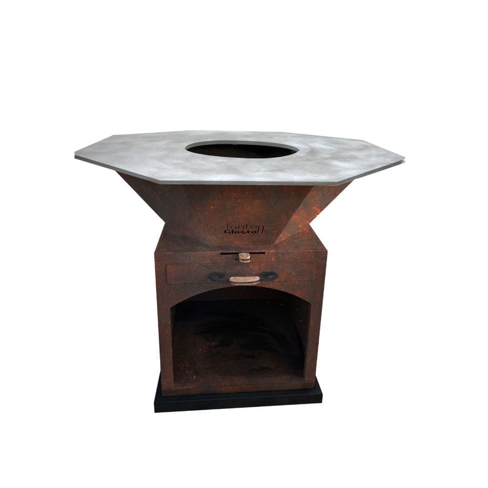 Brasero de jardín de leña - Léon 1200 - FBC-TONTON GLOUTON - de carbón ...