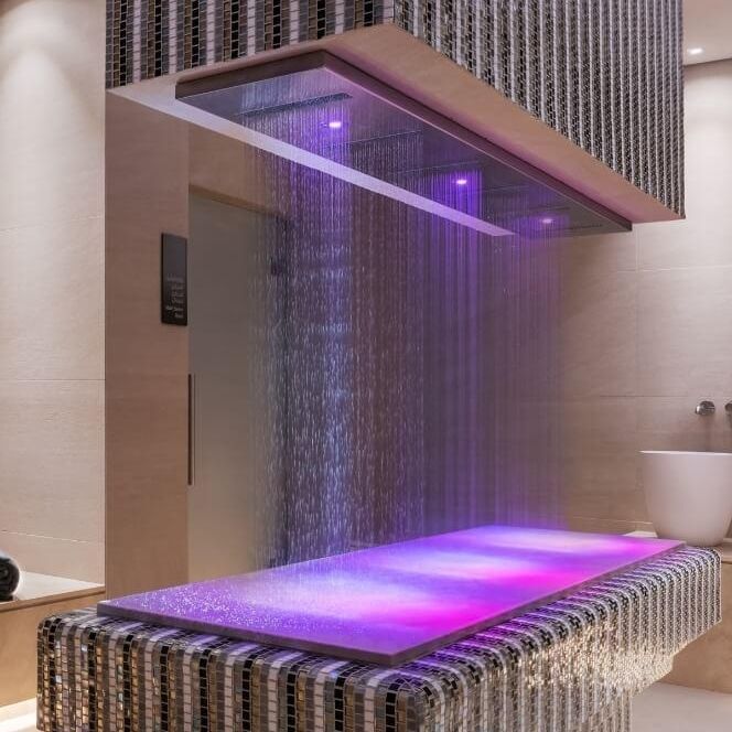 Ducha Vichy hidromasaje - NADIR A0475 - AQUAFORM - terapéutica / de acero inoxidable / horizontal