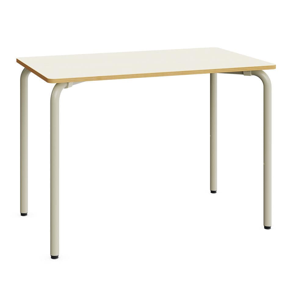 Mesa para la enseñanza contemporánea - Mirplay Objektmöbel - de MDF / con base metálica pintada ...