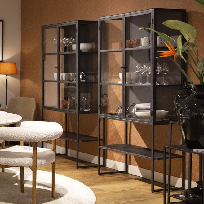 Vitrina contemporánea - LAURANCE - FLAMANT - con patas altas / de ...