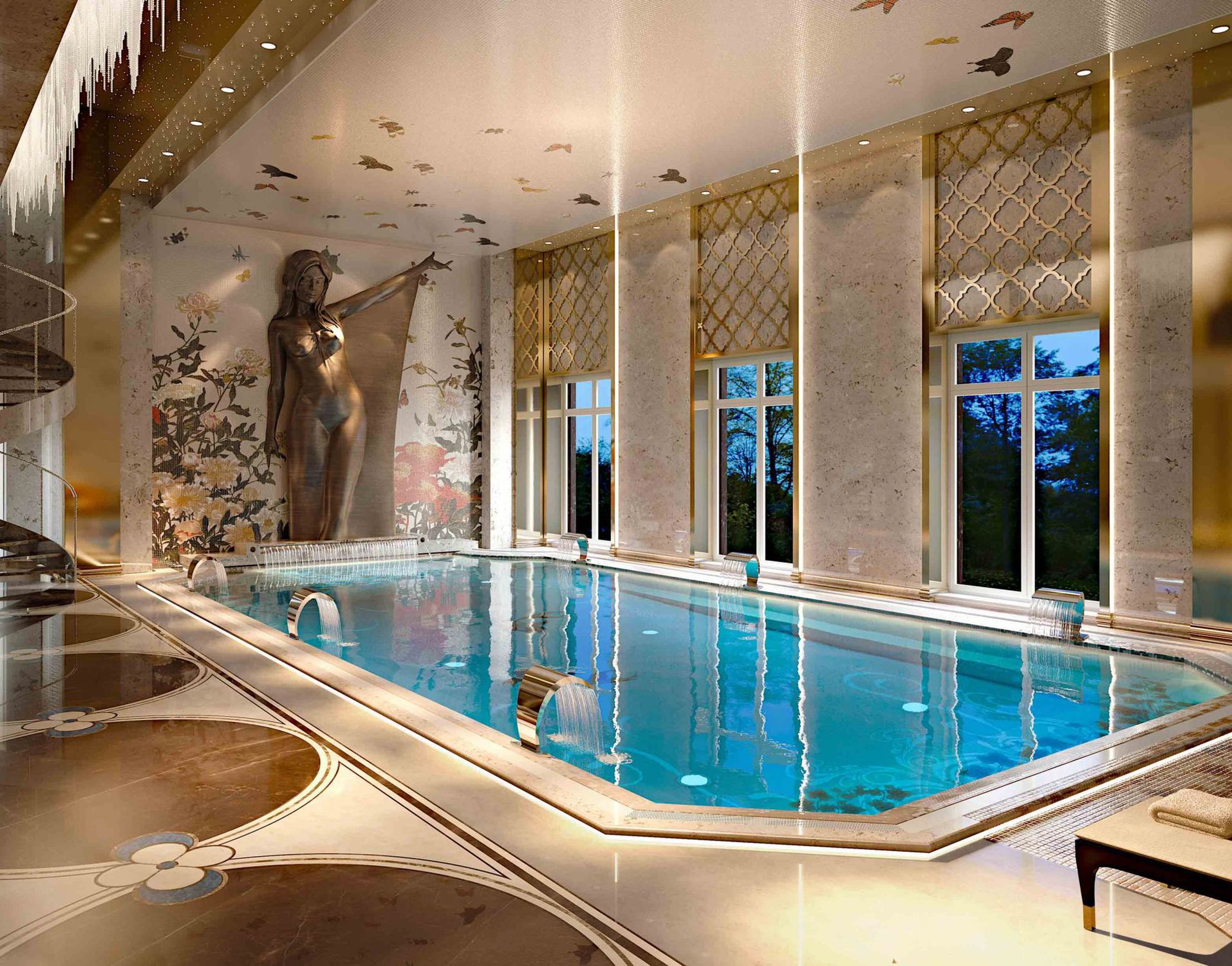 Piscina-spa rectangular - SPA & Wellness - Santo Passaia Furniture ...